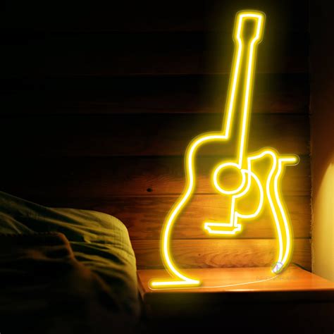 Guitar Neon Sign Music Led Light Neon Signs Custom Neon Lights