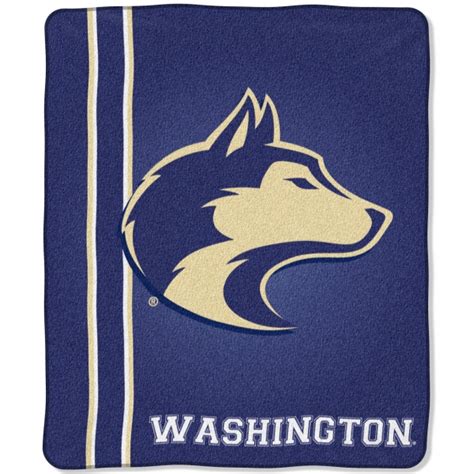 Washington Huskies College Jersey 50 X 60 Raschel Throw