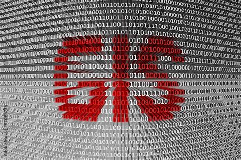 Gis Are Presented In The Form Of Binary Code Stock Illustration Adobe