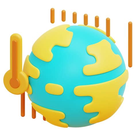Premium Photo Global 3d Render Icon Illustration