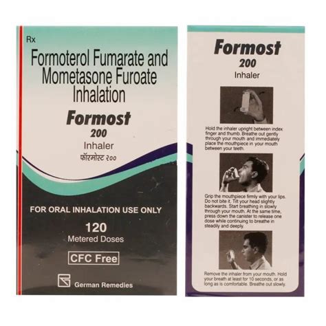 Formoterol 6mcg Mometasone 200mcg Inhaler 120 Mdi In 1 Packet Prescription At Rs 705packet