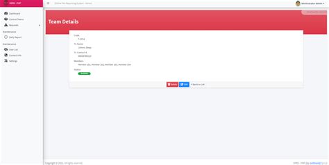 Online Fire Reporting System In Php Oop Free Source Code Sourcecodester