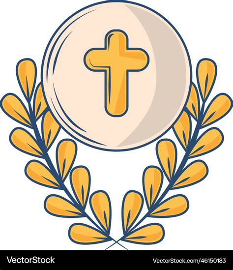 Sacred Host Icon Royalty Free Vector Image Vectorstock