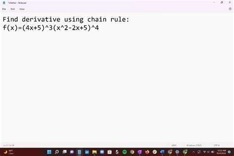 solved find derivative using chain rule