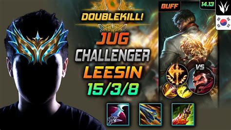 리신 정글 템트리 룬 월식 정복자 Lee Sin Jungle 롤 KR 챌린저 패치 YouTube