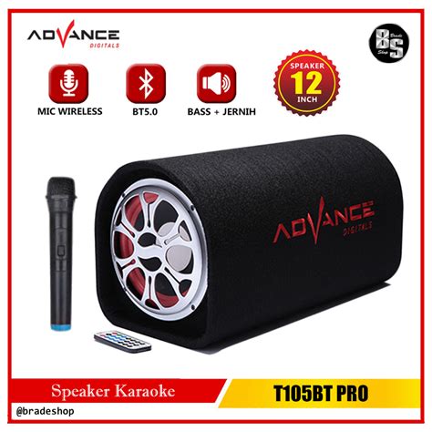 Jual Speaker Bluetooth 12 Inch Advance T105BT PRO MIC WIRELESS