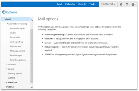 Improving Outlook Web App Options And Settings Microsoft 365 Blog