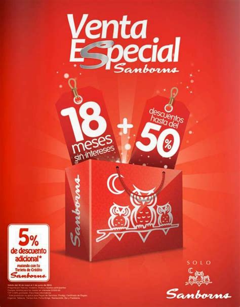 Venta Especial Sanborns Hasta 50 De Descuento Y 18 Meses Sin