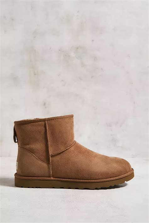 Ugg Chestnut Classic Mini Boots Urban Outfitters Uk