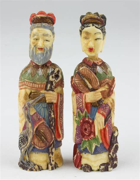 Lot Figural Bone Snuff Botles