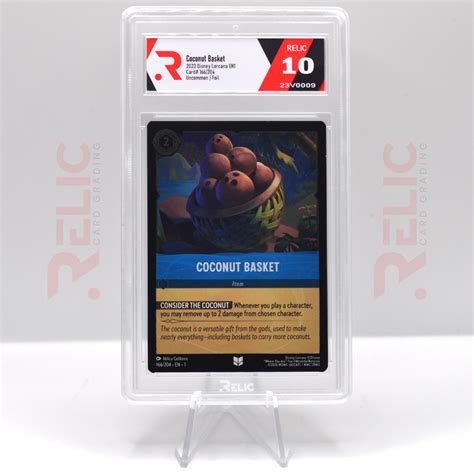 Coconut Basket 2023 Disney Lorcana En1 Graded Card