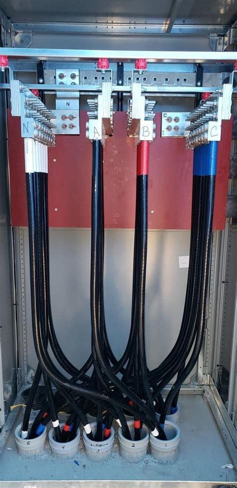 Beautiful Example Of 7 Parallel Sets Of 1000 Kcm Wire Terminated R