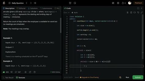 3169 Count Days Without Meetings Hindi C Youtube