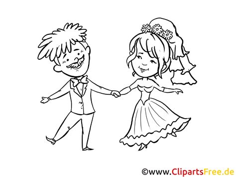 Disegno Per Colorare Matrimoni Sposi Amanti Felici