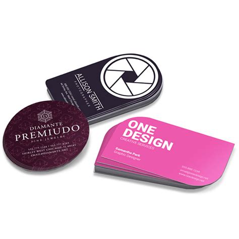 Die Cut Business Card Printing Custom Shapes 48hourprint