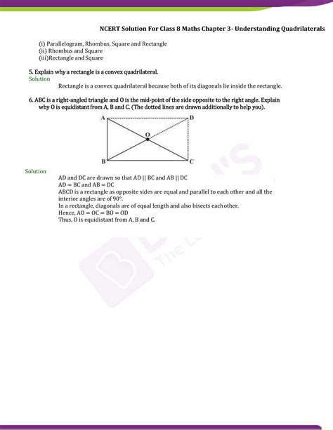 Ncert Solutions Class 8 Maths Chapter 3 Understanding Quadrilaterals