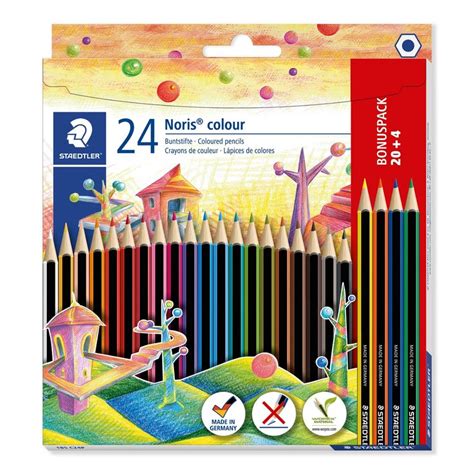 Crayons de couleur Noris Colour étui carton de 20 4 Staedtler