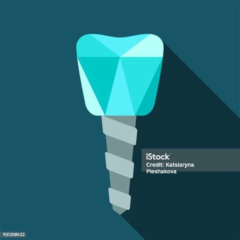 牙科植入物符號向量圖形及更多乾淨圖片 乾淨 使用嘴巴 假牙 Istock