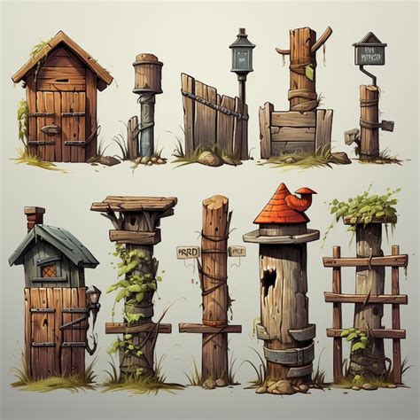 Premium Photo Fence Game Assets