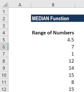 MEDIAN Function Definition Formula How To Use