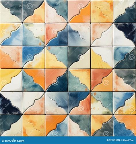 Marketing Design Concept With A Tiled Pattern Stock Illustration