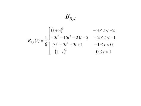 Ppt B Spline Blending Functions Powerpoint Presentation Free