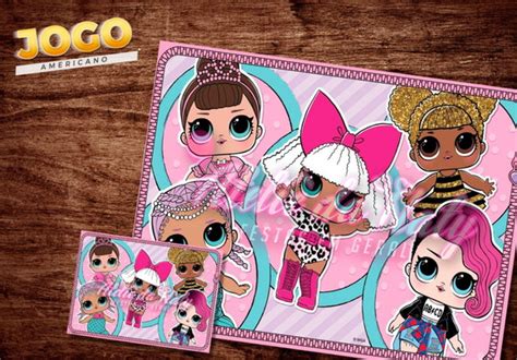 Jogo Americano Lol Surprise Elo7 Produtos Especiais