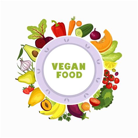 Vegan Food Design 21555101 Vector Art At Vecteezy