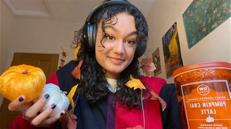 Asmr Autumn Triggers Pumpkins Candles Leaves And More Youtube