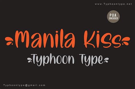 manila kiss font