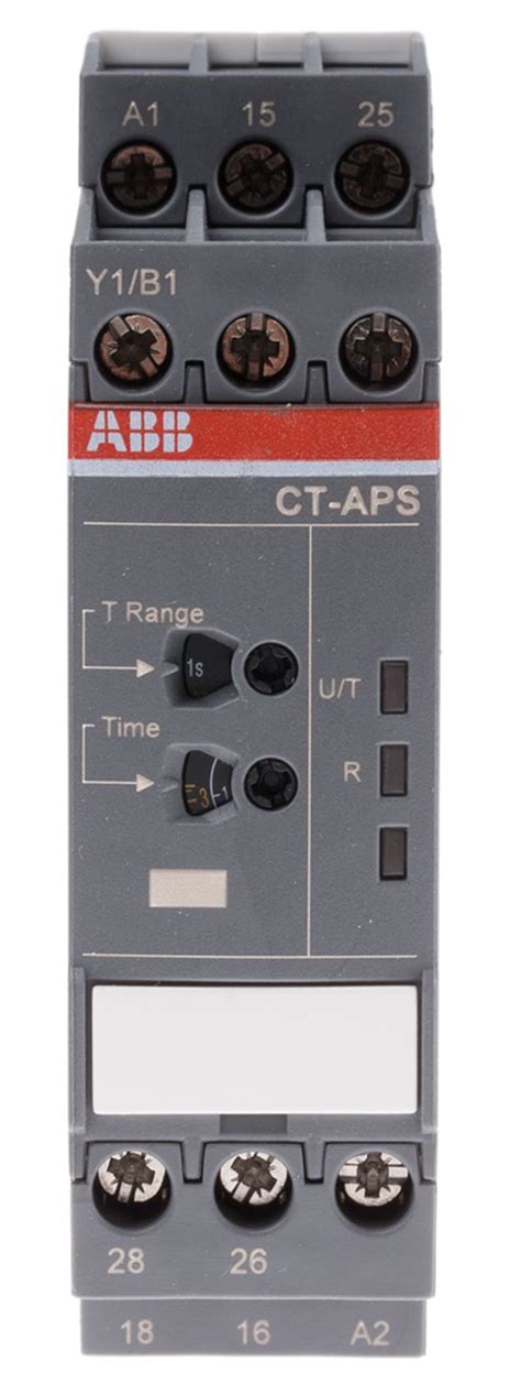 1SVR730180R0300 CT APS 21S ABB ABB DIN Rail Mount Timer Relay 24 240V Ac Dc 2 Contact 0