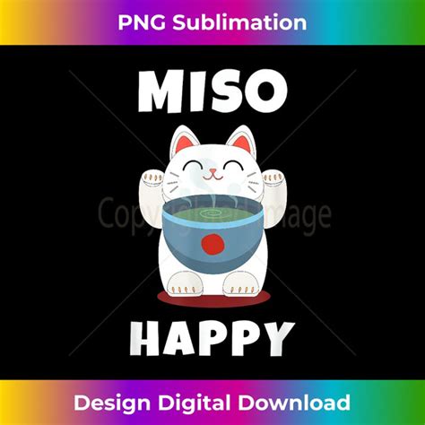 Miso Happy Cute Japanese Food Art Anime Cat Miso Happy Inn Inspire Uplift
