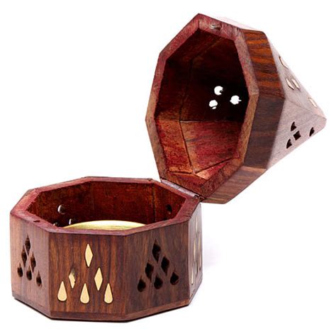 Brûleur d encens indien bois avec brûleur en métal vente en ligne sur HOLYART