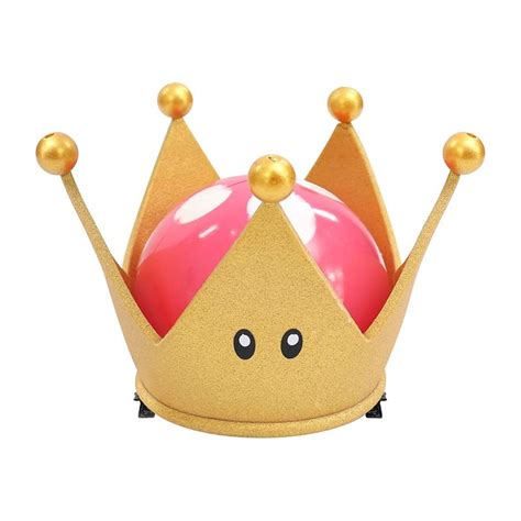 Women Bowsette Crown Gold Plastic Cosplay Crown For Halloween Unleash