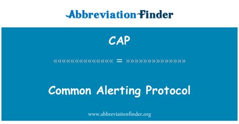 Cap Significa Protocolo De Alerta N Common Alerting Protocol
