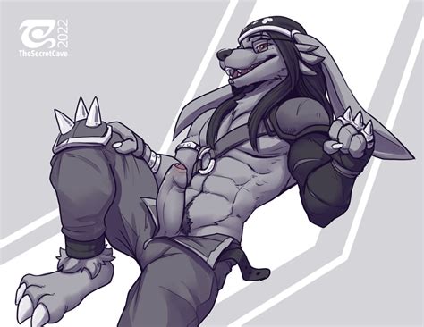 Rule 34 Anthro Bandai Namco Black Hair Bottomwear Clothed Clothing Digimon Digimon Species