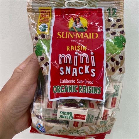 Mini Snacks Organic Raisins From Sun Maid Vegan Product Reviews