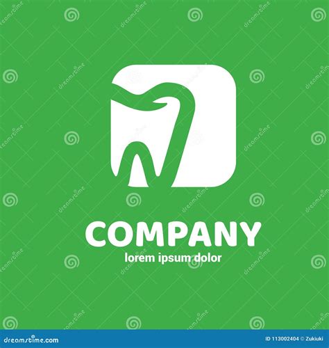 Logo Design Stomatology Vector Template Stock Vector Illustration Of