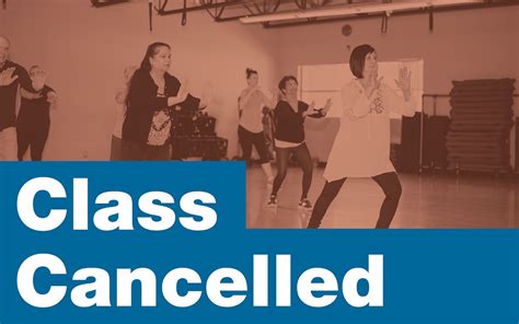 Zumba Class Cancelled Sign