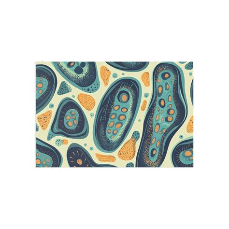 Postcards Mitochondria Pattern Design Science Art Card Biology