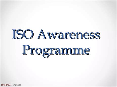 Iso Awarness Ppt
