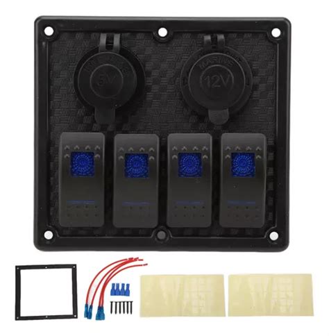 Panel De Interruptores Basculante De 4 Bandas Para Rvs Yacht Cuotas