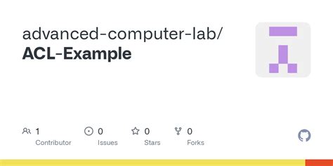 GitHub Advanced Computer Lab ACL Example