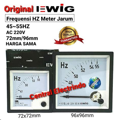 Frekuensi Frequency Hz Meter Jarum 45~55hz Ac 220v Ewig Lazada Indonesia