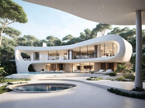 Premium AI Image Luxury Villa Exquisitely Crafted In A Minimalistic