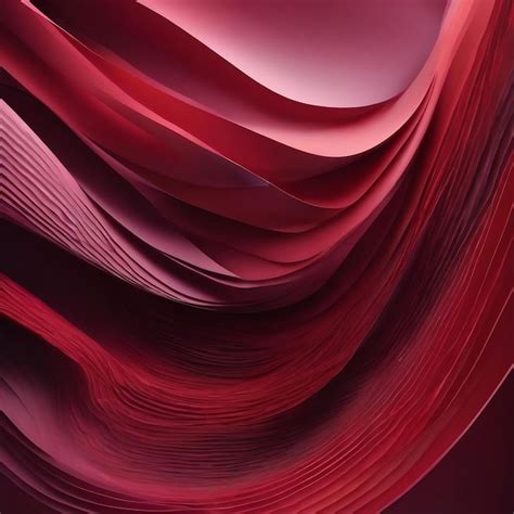 Beautiful Abstract Background Redburgundy Layers Overlap Each Other