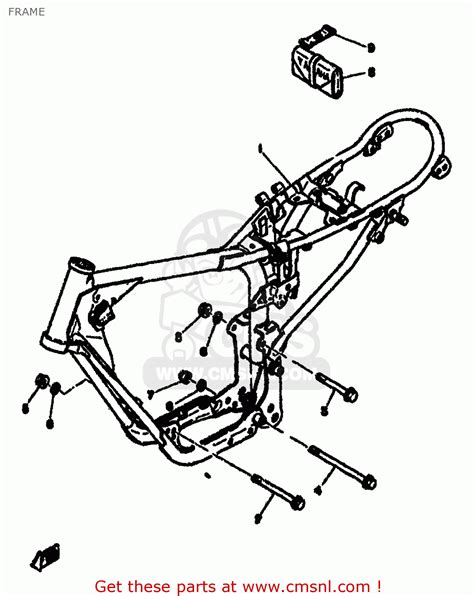 Yamaha Ty50 1977 1f4 Europe 271f4 300e1 Frame Buy Original Frame