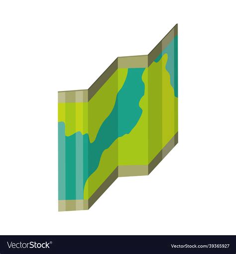 folded world map royalty free vector image vectorstock