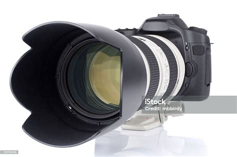 Dslr 카메라 망원 렌즈를 흰색 바탕에 흰색 배경 0명에 대한 스톡 사진 및 기타 이미지 0명 렌즈 광학 기기 렌즈