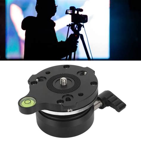Tripod Leveling Base Oxidized Surface Camera Leveler Tripod Leveling